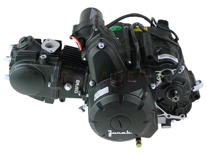 Silnik typ 139FMB - 50cm3, 4 biegi, manualny, górny rozrusznik, czarny ...