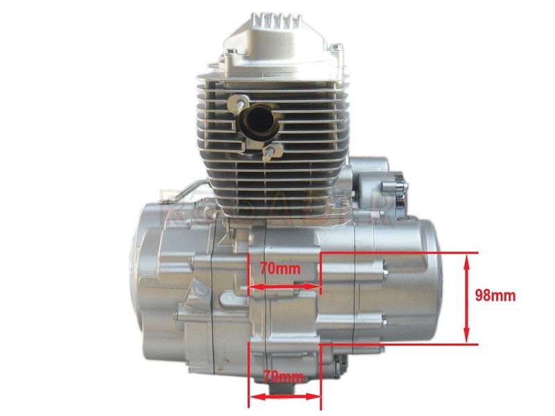 Silnik typ 156FMI, CG 125 - 125cm3, 5 biegów, manualny, srebrny - do ...