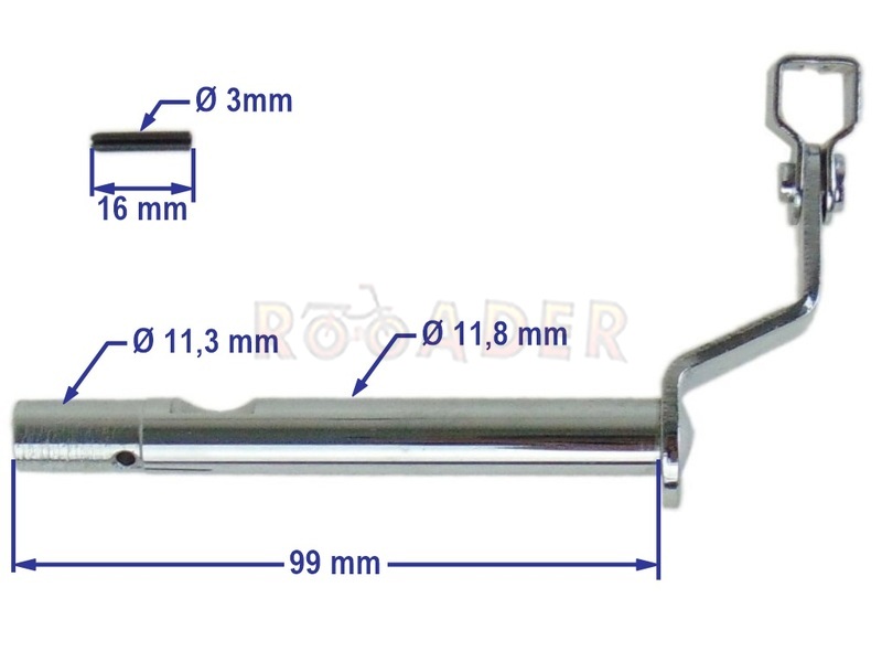 Wałek wysprzęglający z dźwignią do silnika 156FMJ, 162FMJ - 125/150 cm3 ...