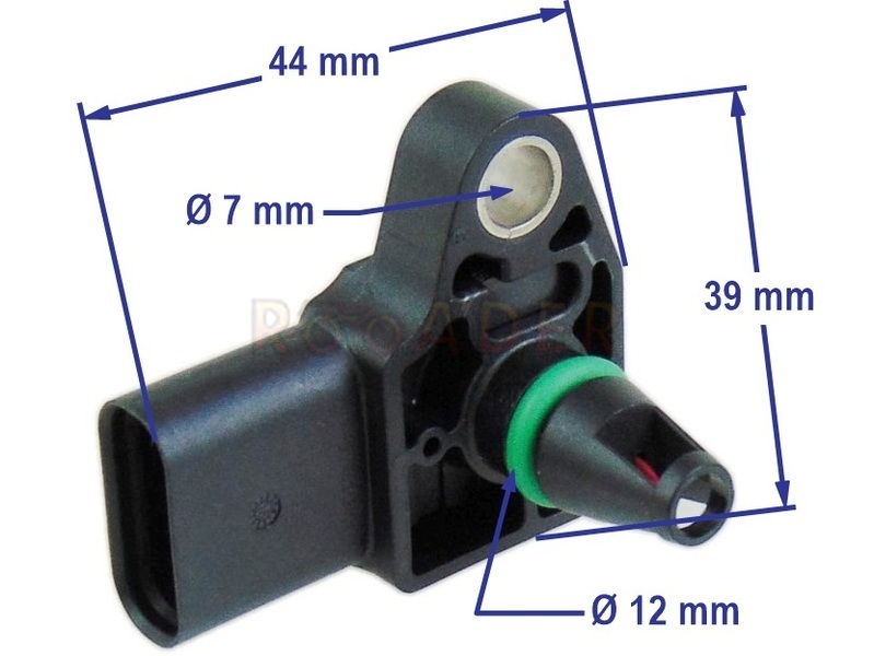 Czujnik ciśnienia i temperatury w kolektorze dolotowym JUNAK M12, M12 ...