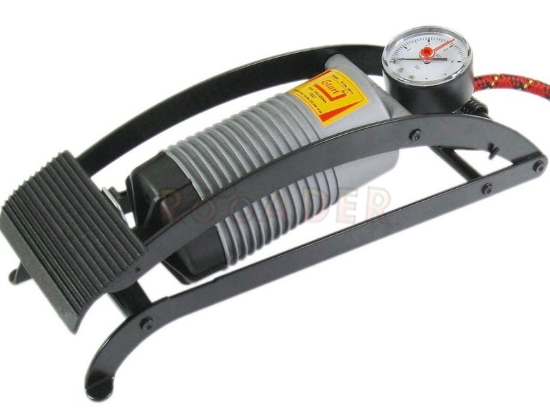 Pompka nożna z manometrem START - Rooader.pl