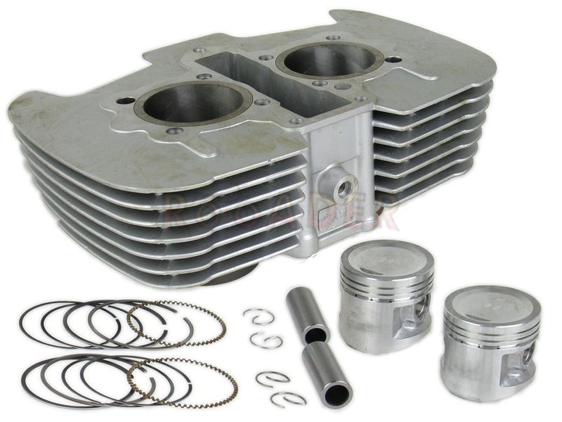 Cylinder JIALING 250, ATV 250 - 250cm3, 2 tłoki, Ø53,00mm, sworznie ...